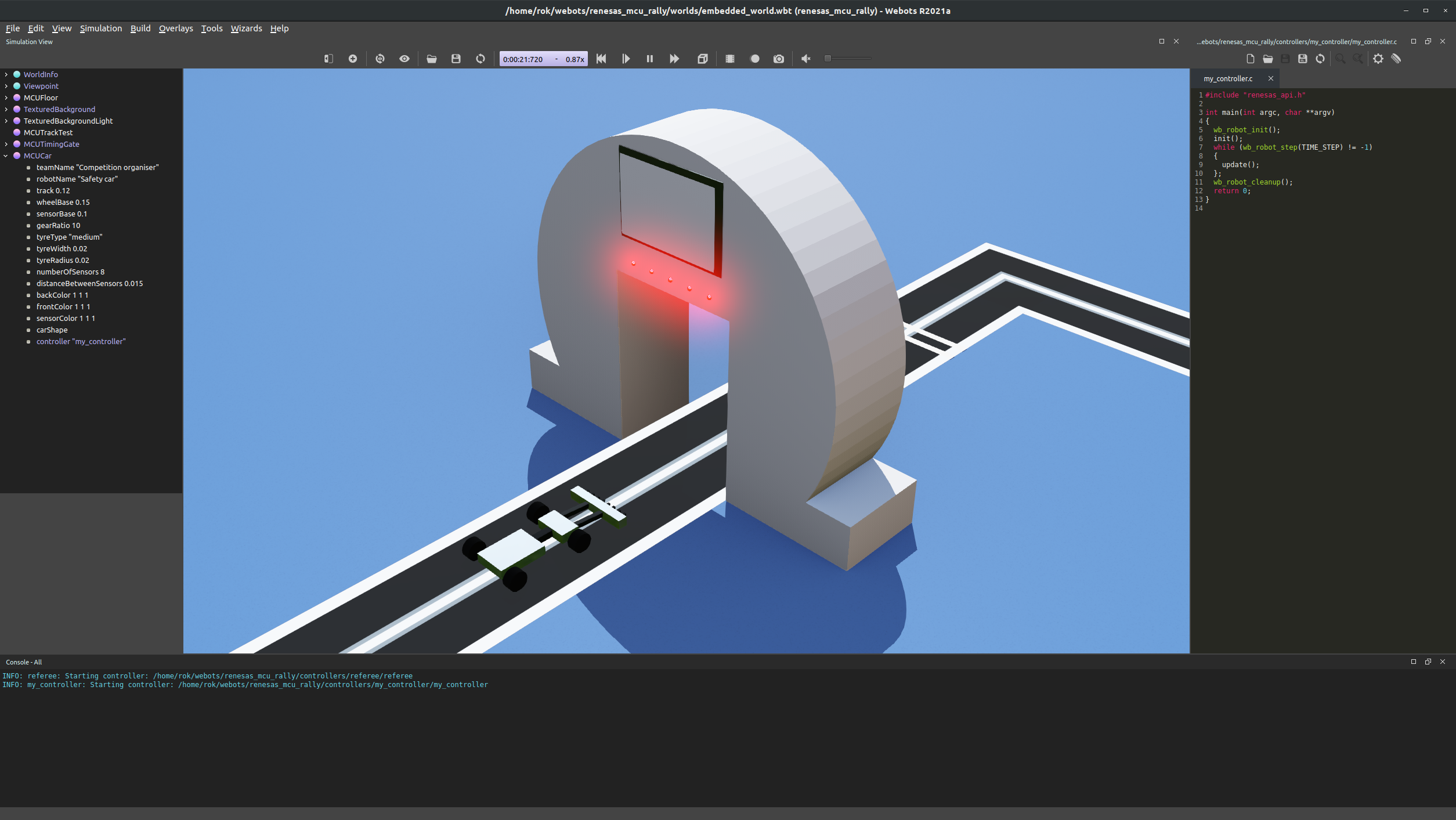 Creating controllers - Renesas Virtual MCU Rally